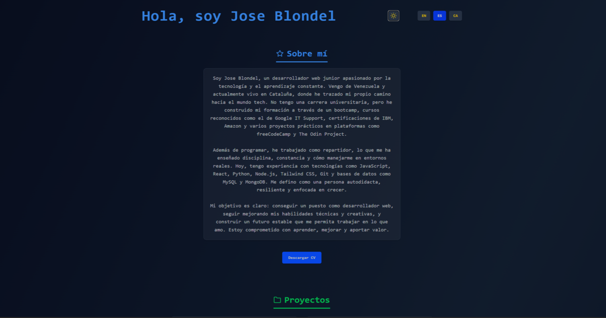Jose Blondel - Web Developer